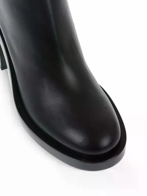 Valentino Garavani Vlogo Signature Leather Ankle Boots