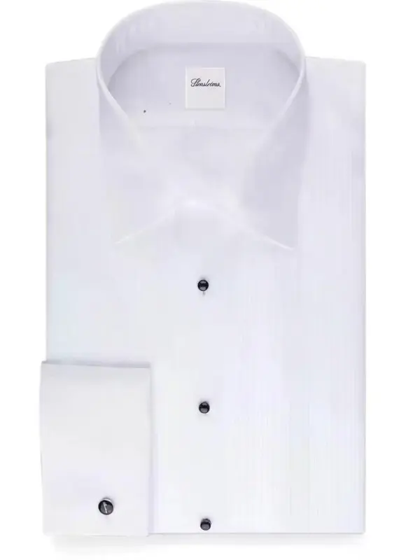 STENSTROMS Plaza Pleated-front Tuxedo Shirt