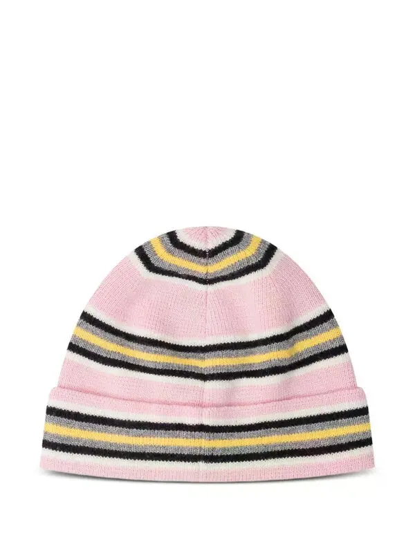 Fiorucci Striped Beanie Hat