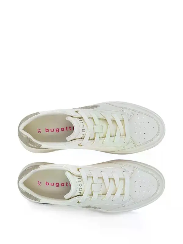 BUGATTI Logo-patch Metallic-trim Sneakers