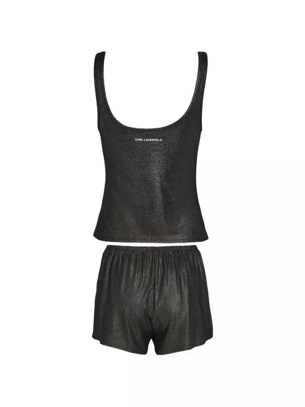 Karl Lagerfeld Ikon Glitter Short Pajama Set