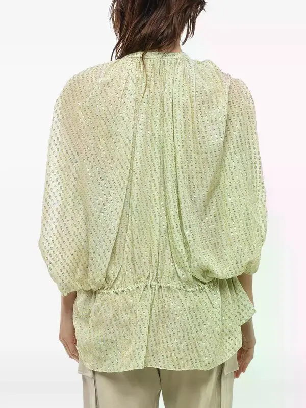 Stella McCartney Sleeveless Blouse With Metallic Lurex Detail