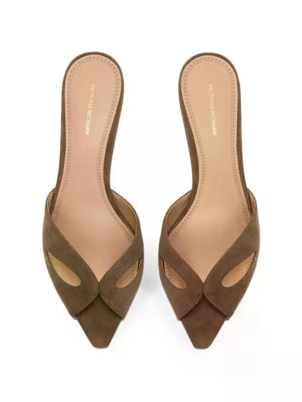 Victoria Beckham Harlow Mask Heeled Sandals - Brown