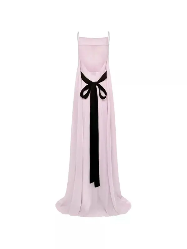 16Arlington Febe Bow-detail Maxi Dress - Pink