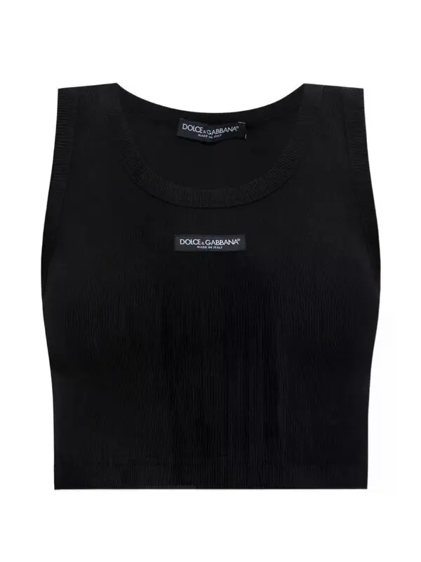 Dolce & Gabbana Ribbed Cropped Top