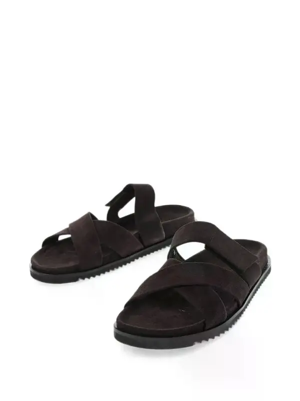 Corneliani Criss-cross Suede Sandals