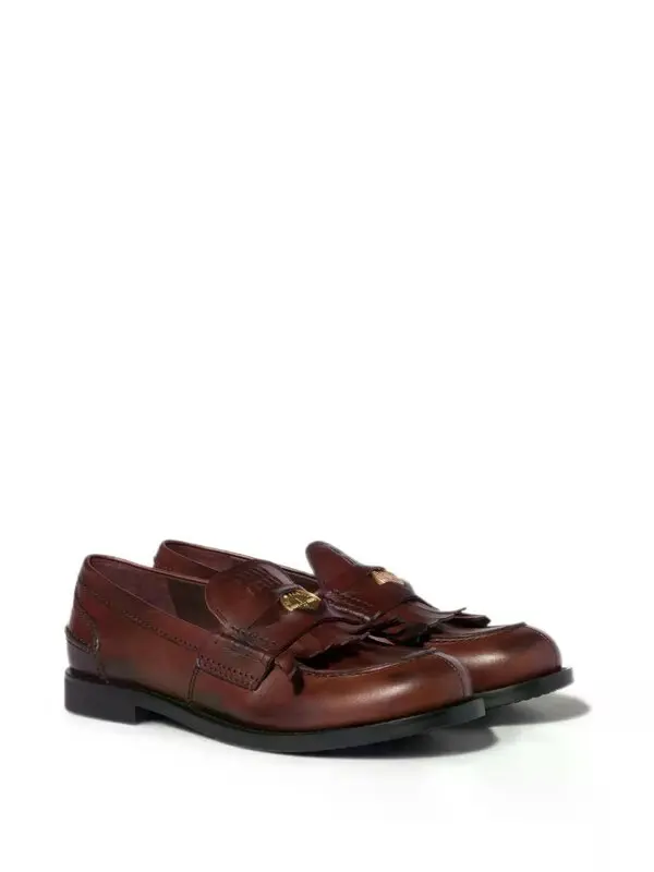 Miu Miu Leather Loafers
