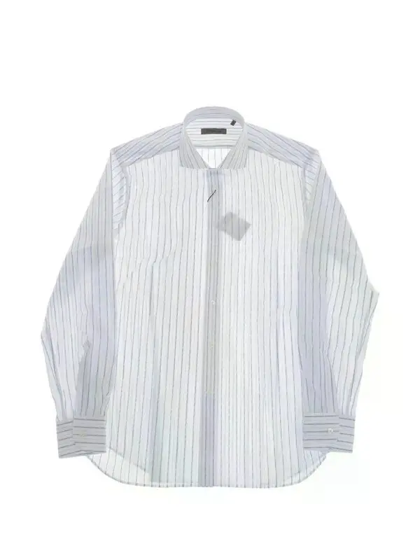 Corneliani Striped French-collar Shirt