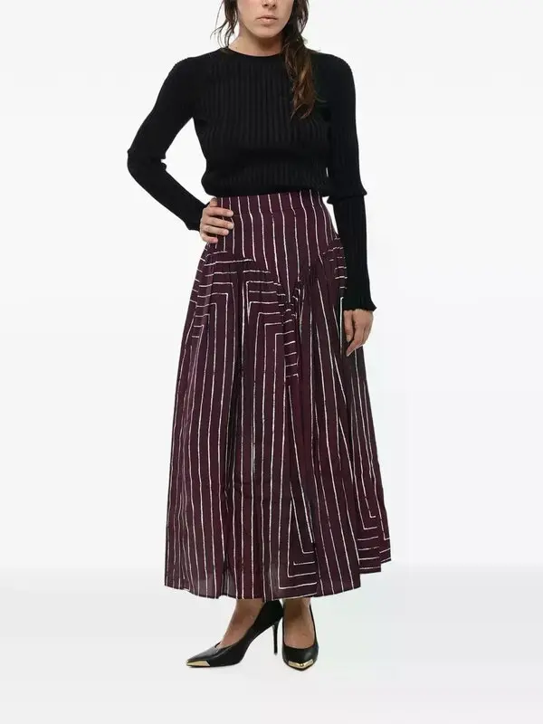 Stella McCartney Maxi Skirt With Sweetheart Stripe Detail
