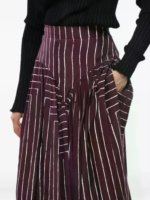 Stella McCartney Maxi Skirt With Sweetheart Stripe Detail