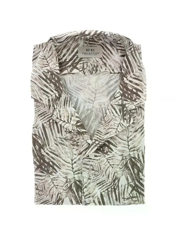 Corneliani Botanical-print Shirt
