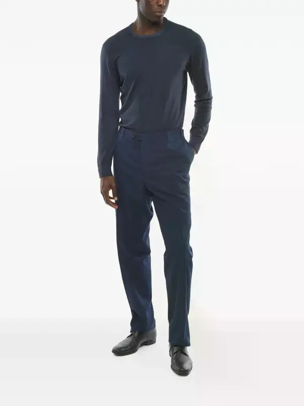 Corneliani Academy Cotton Twill Trousers
