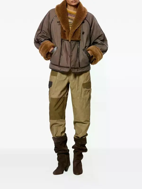MARANT ETOILE Olinka Faux-fur Jacket - Brown