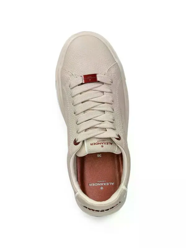 ALEXANDER SMITH London Grained Leather Platform Sneakers