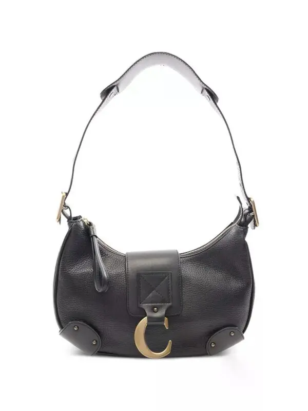 Chloé Calf Leather Grained Texture Shoulder Bag
