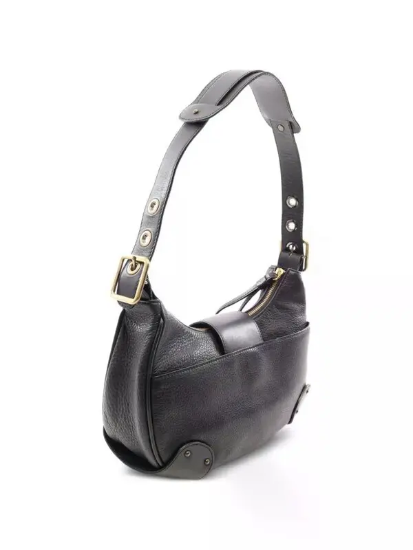 Chloé Calf Leather Grained Texture Shoulder Bag