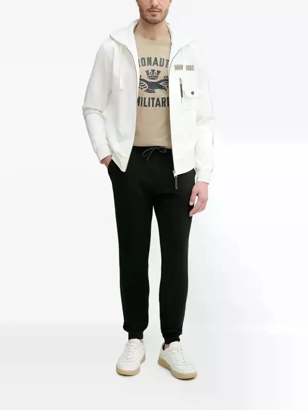 AERONAUTICA MILITARE Logo-print Short-sleeve T-shirt - Neutrals