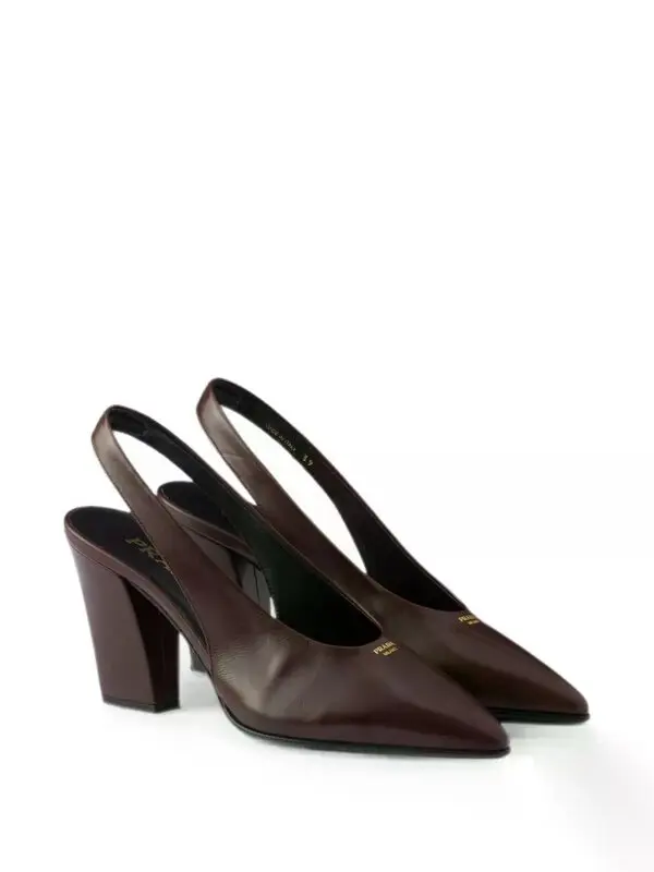 Prada Leather Slingback Pumps