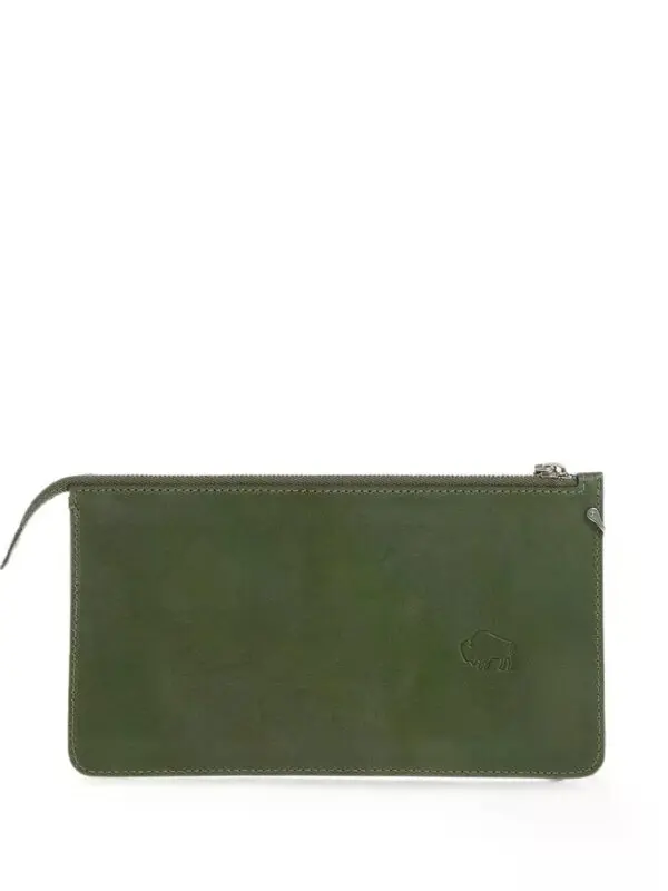Il Bisonte Logo-debossed Leather Cardholder