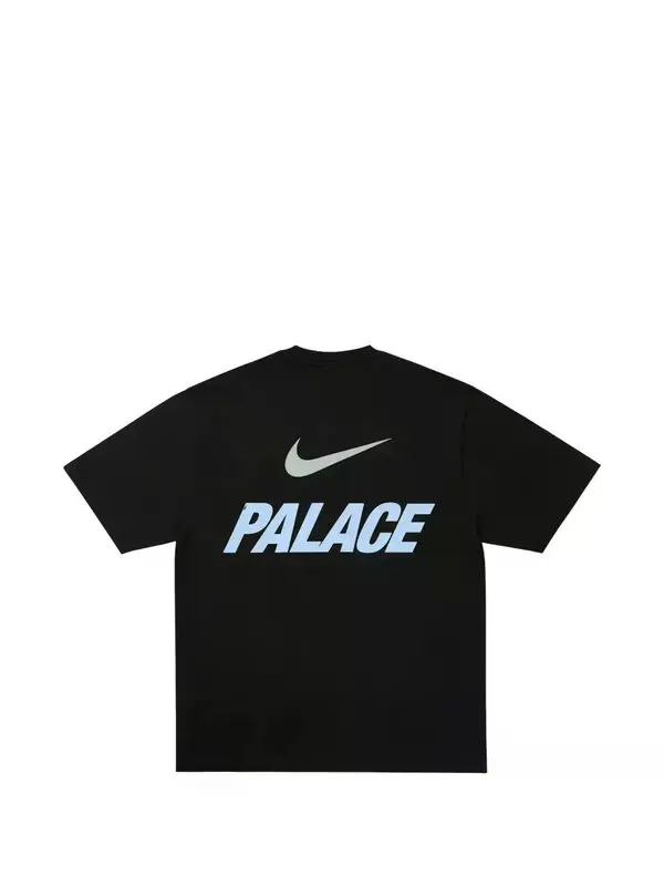 PALACE X Nike Swoosh Logo-print T-shirt - Black