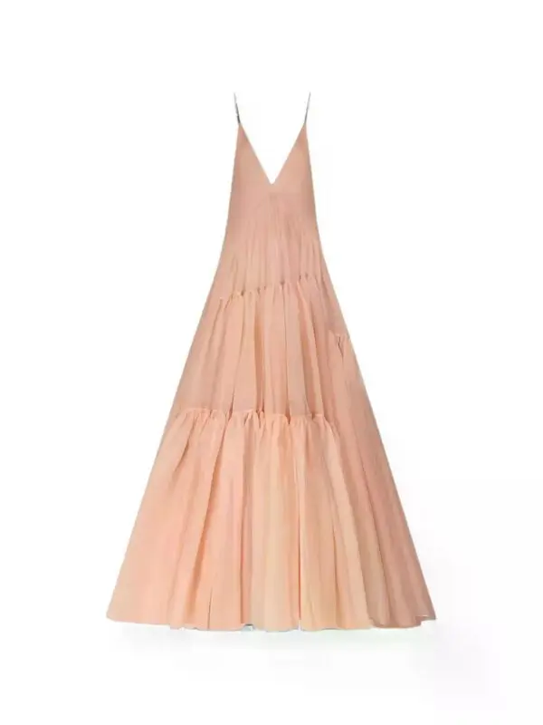 TEMILY Tiered Ruffled Maxi Dress