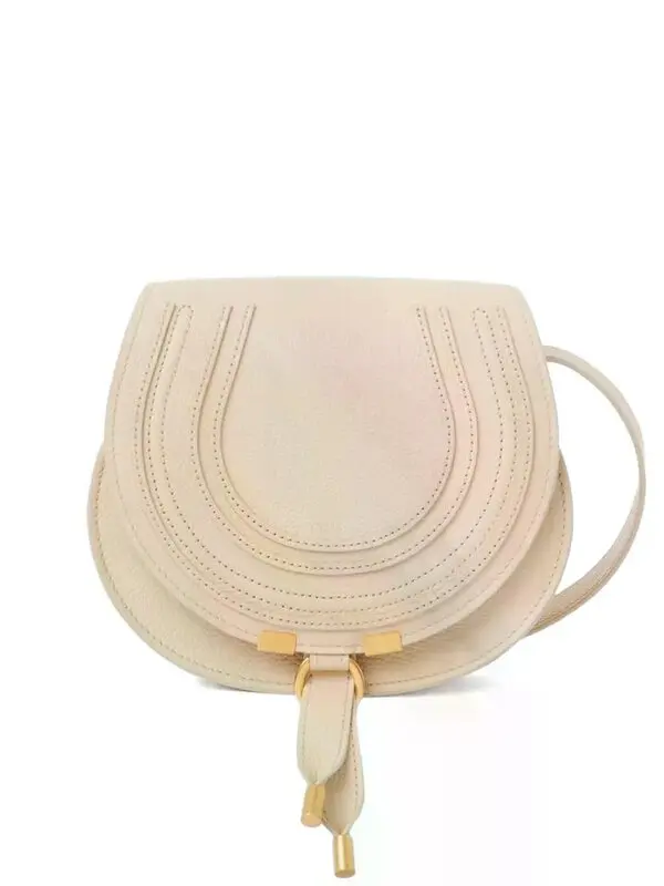 Chloé Marcie Small Saddle Bag - Neutrals