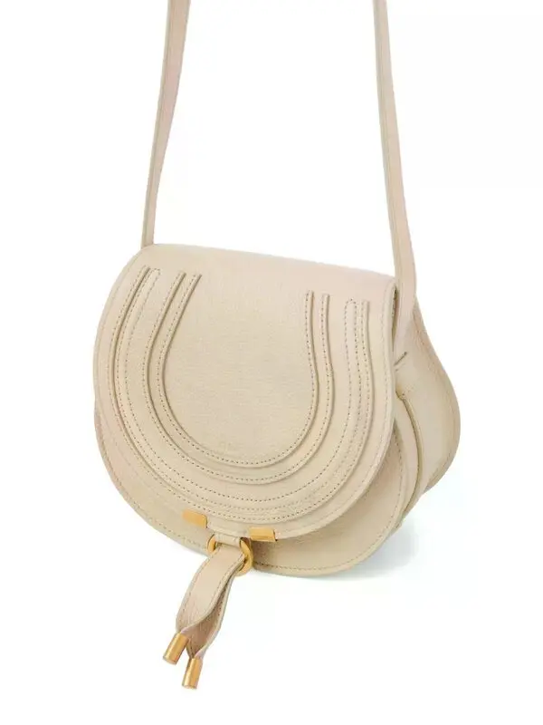 Chloé Marcie Small Saddle Bag - Neutrals