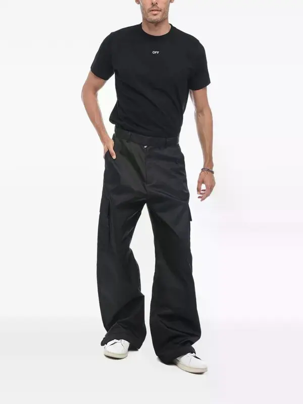 Off-White Logo-embroidered Cargo Trousers