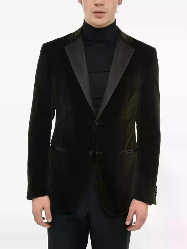 Corneliani Satin-lapel Single-breasted Blazer