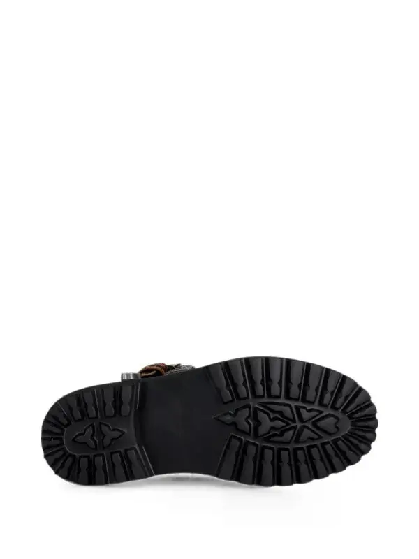 Andersson Bell Leopard Print Studded Loafers