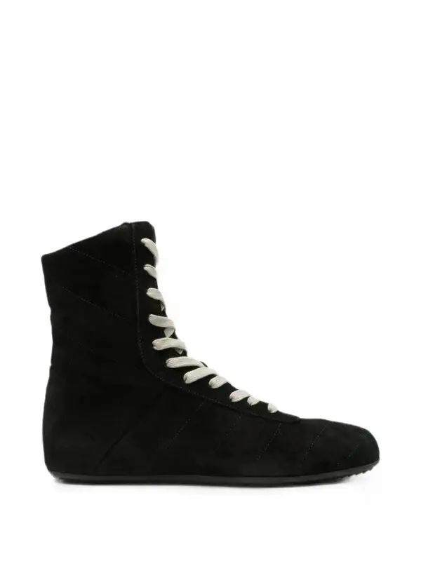 Rick Owens Minimal High Sneaks Lace-up Sneakers