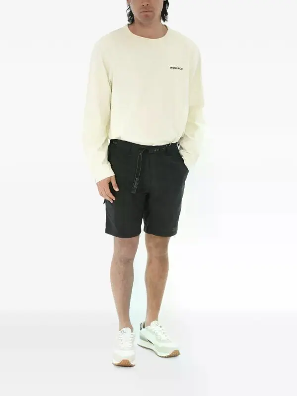 Woolrich Plaid-check Belted Shorts
