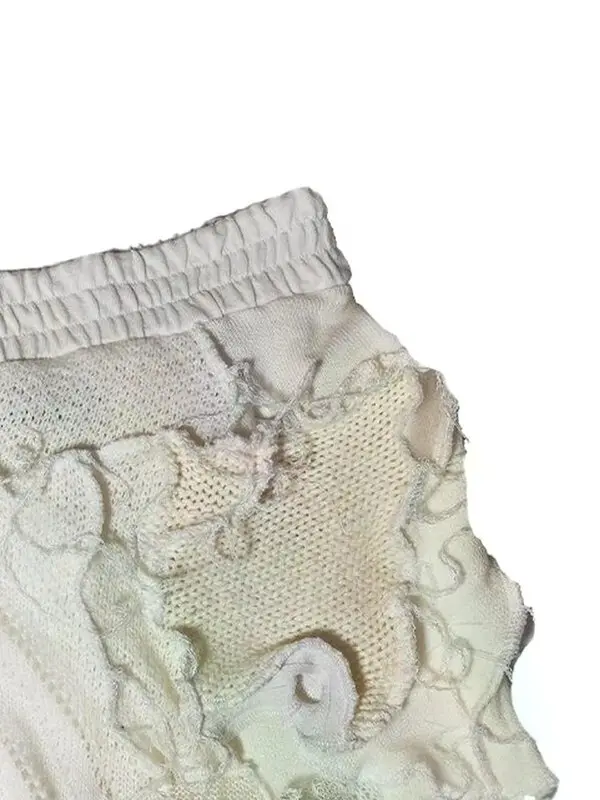 BORBALA Distressed Frayed Mini Shorts