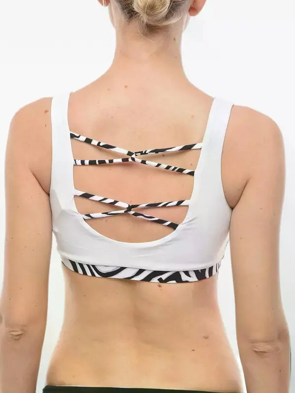 Karl Lagerfeld Logo-print Bikini Top