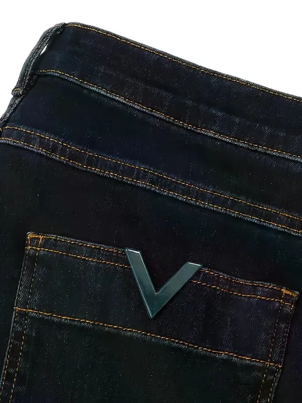 Valentino Garavani Slim-fit Jeans With V-detail