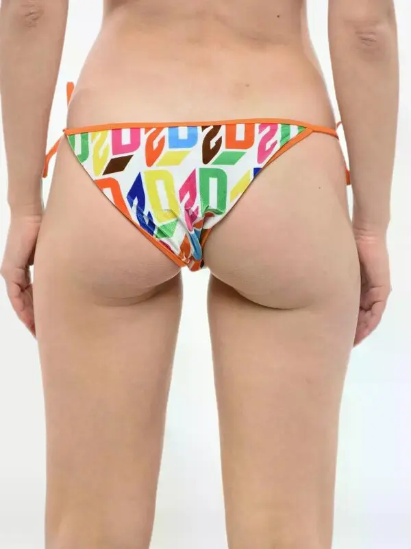 Dsquared2 Logo-print Side-tie Bikini Briefs