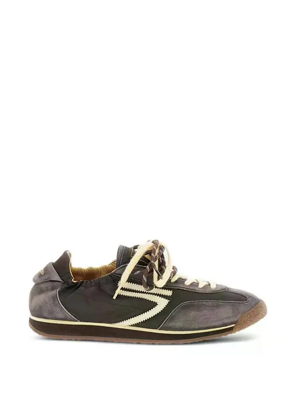 PURAAI Elasticated-collar Sneakers - Brown