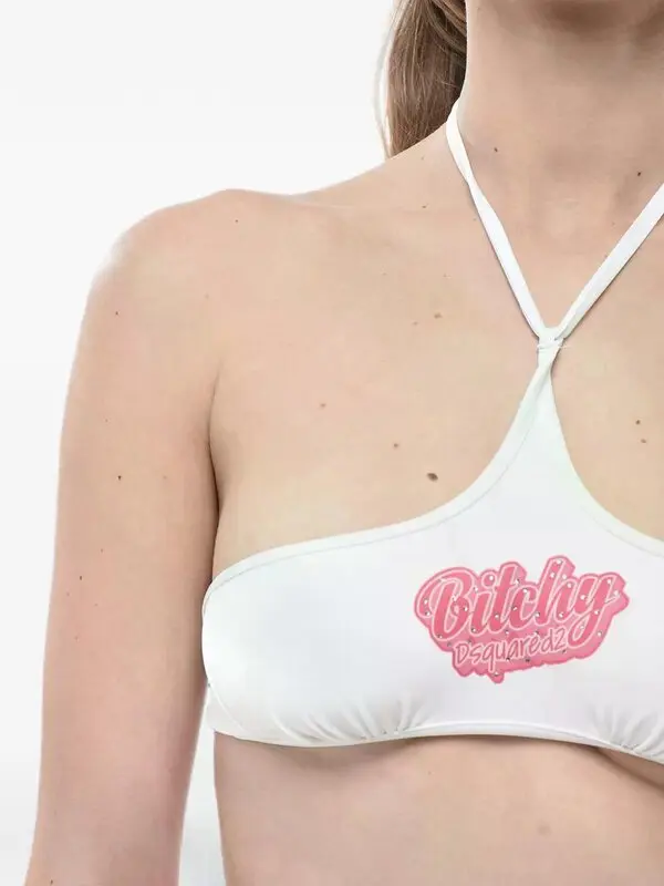 Dsquared2 Rhinestone-embellished Halterneck Bikini Top