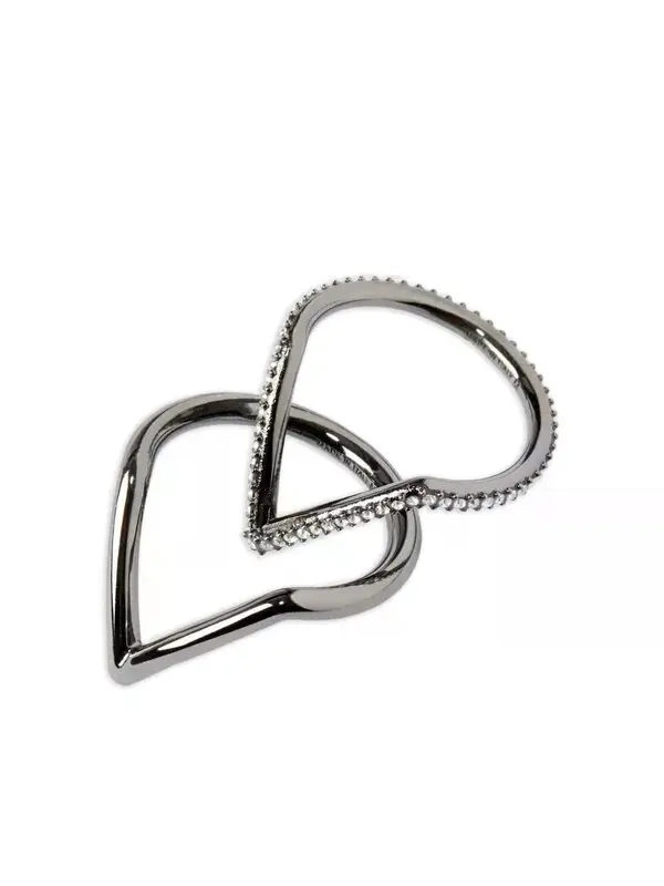 Valentino Garavani Vlogo Signature Ring Set - Silver