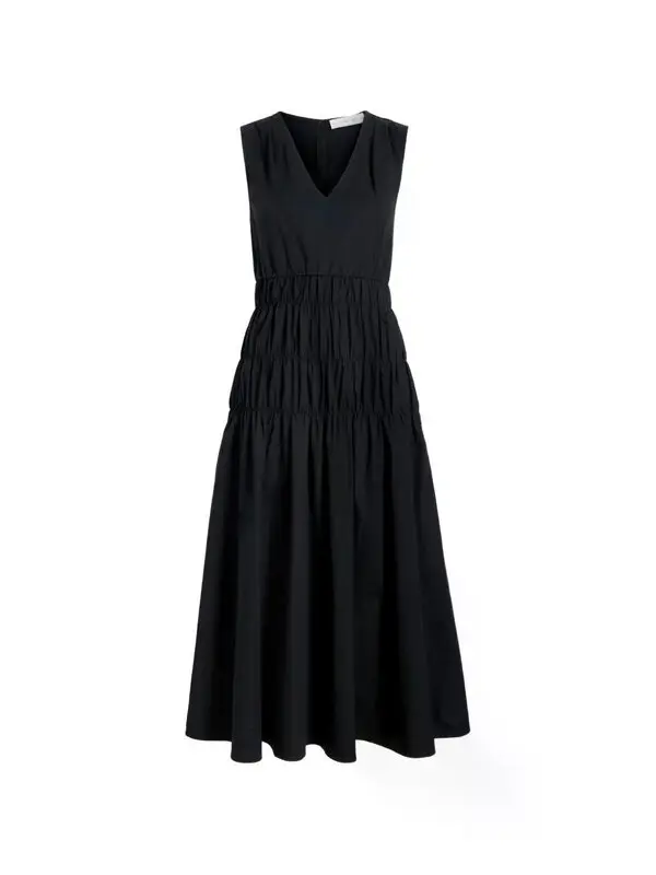 Proenza Schouler White Label Jenna Tiered Midi Dress - Black