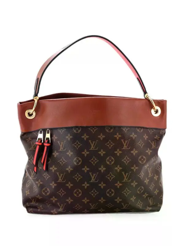 LOUIS VUITTON Tuileries Monogram Canvas Leather Hobo Bag - Multicolour