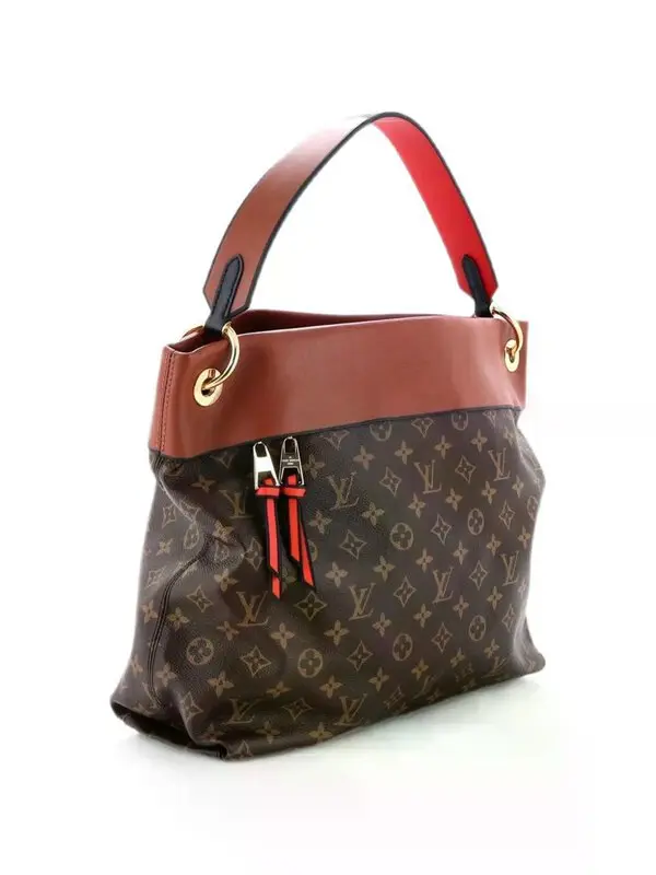 LOUIS VUITTON Tuileries Monogram Canvas Leather Hobo Bag - Multicolour