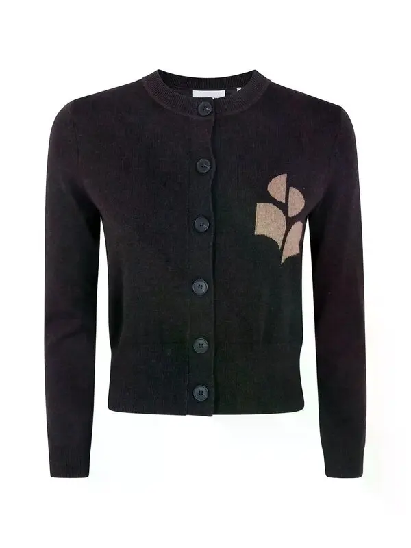MARANT ETOILE Newton Logo-intarsia Cardigan