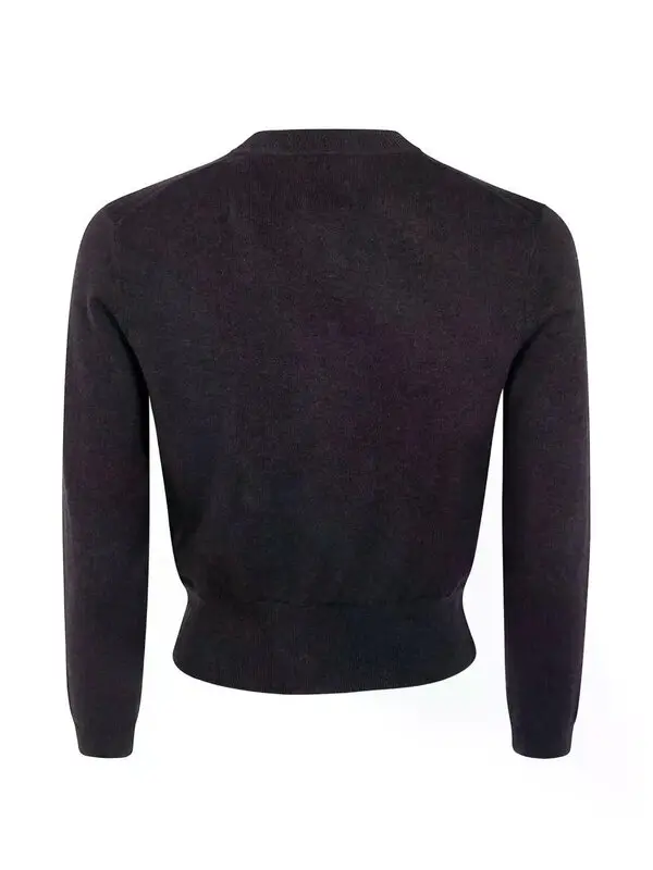 MARANT ETOILE Newton Logo-intarsia Cardigan