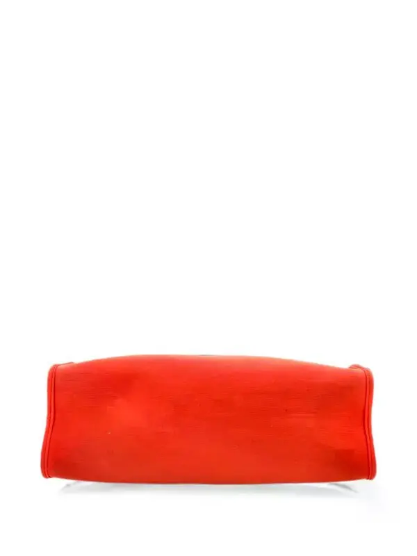 Hermès Herbag Zip Leather And Toile 31 Shoulder Bag - Orange