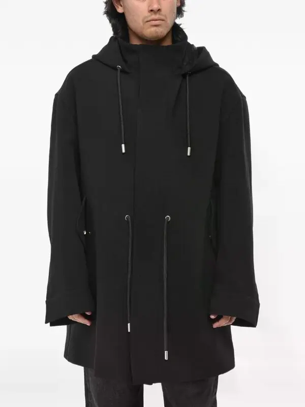 Off-White Hooded Drawstring-waist Parka