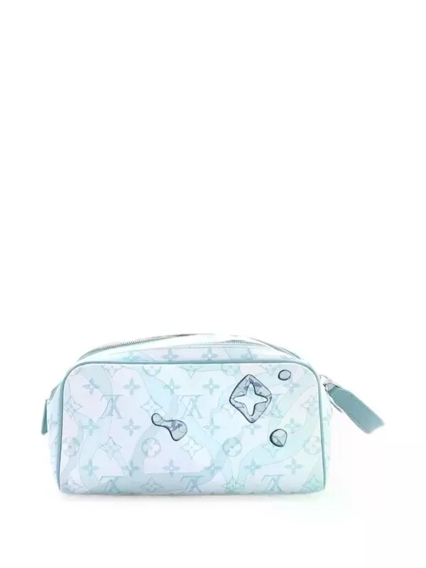 LOUIS VUITTON Dopp Kit Toiletry Limited Edition Aquagarden Monogram Canvas Pouch