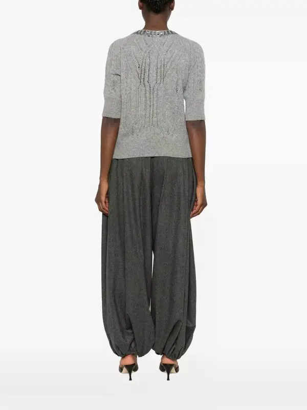 Ermanno Scervino Crystal-embellished Cashmere Sweater