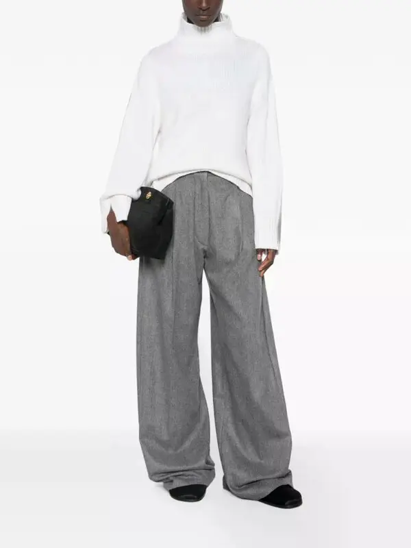 ALLUDE Ribbed Roll-neck Sweater