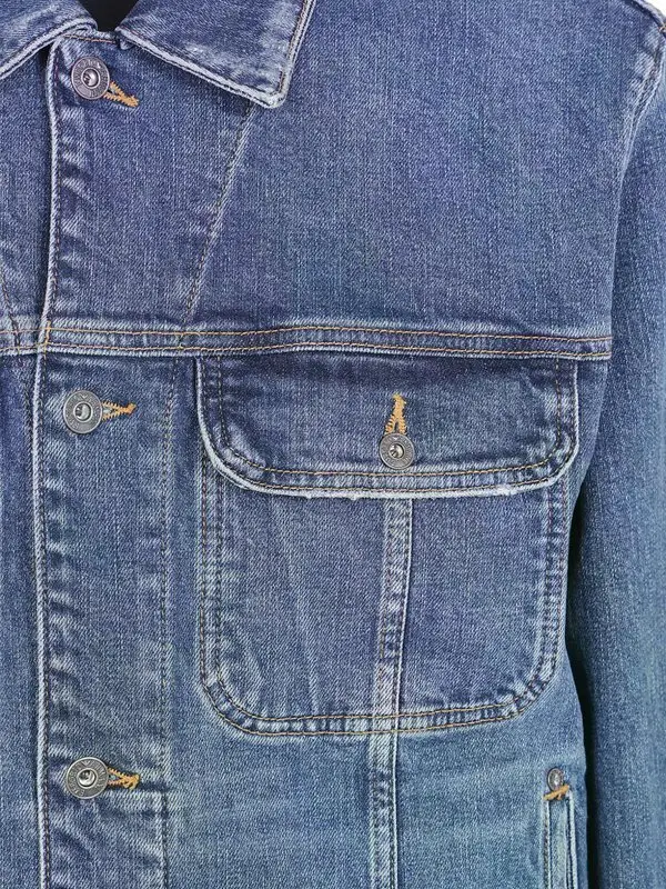 Emporio Armani Faded Button-up Denim Jacket
